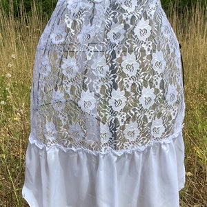 Lace White Apron With Ruffles, Victorian Apron Costumes Bridal Shower ...