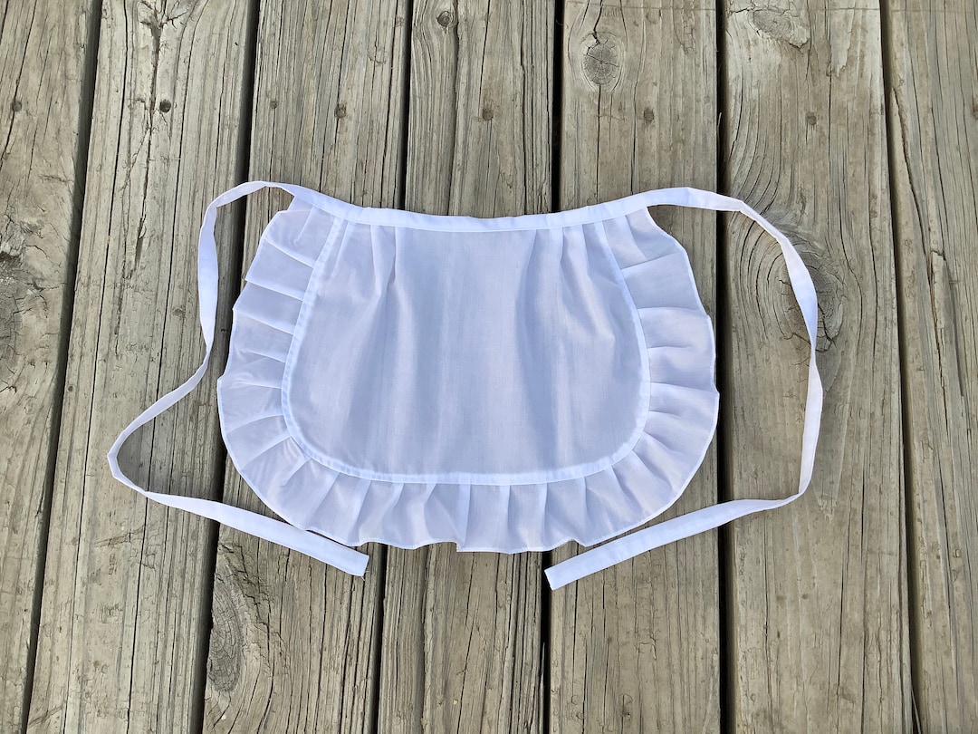 BESTSELLER Toddler White Apron With Ruffle, School Dance Apron, Old ...