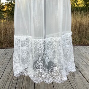 Wedding off White Lace Extender Slip Long Satin Cream Lace - Etsy