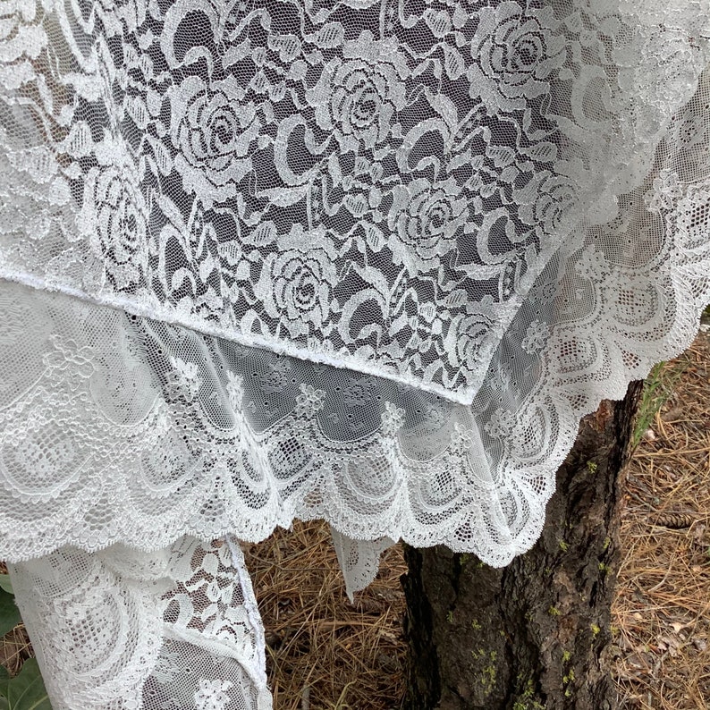 Off White Lace Shawl Large Sparkly Floral Wedding Shawl - Etsy