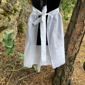 BESTSELLER Eyelet White Dirndle Apron for Octoberfest, White Eyelet ...