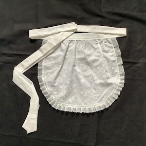 Extra Small Apron for Women Old Fashioned Solid White Apron, French ...