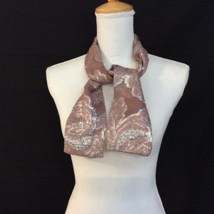 Rose Gold Scarf, Sparkly Bow Scarf, Mother’s Day Gift for Sister in Law ...