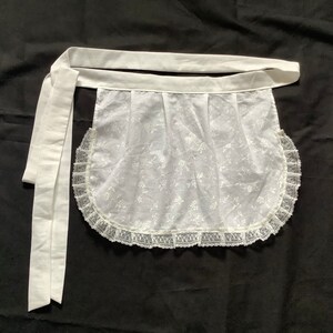 Extra Small Apron for Women Old Fashioned Solid White Apron, French ...