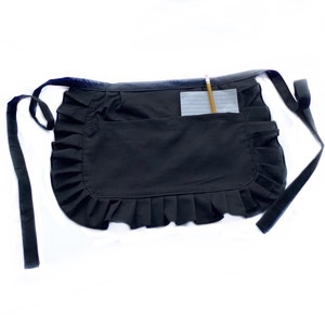 BESTSELLER Plain Black Apron With Pocket, Black Fabric Vendor Apron ...