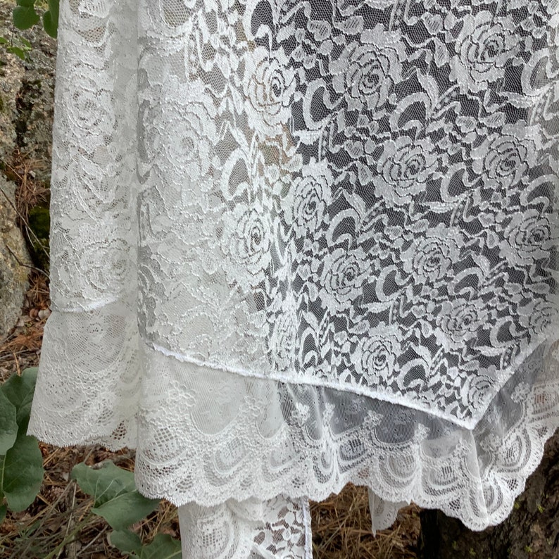 Off White Lace Shawl Large Sparkly Floral Wedding Shawl - Etsy