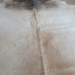 GRAY CAMEL LARGE Cowhide Rug Cow Skin Leather Carpet Cow Hide Area Rug ...