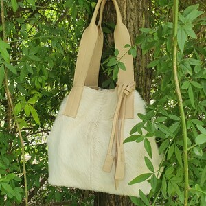 Cowhide Purse Unique Piece Cow Hide Handbag. Leather Bag. - Etsy