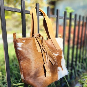 Cowhide Purse Unique Piece Cow Hide Handbag. Leather Bag Sac in Vache ...