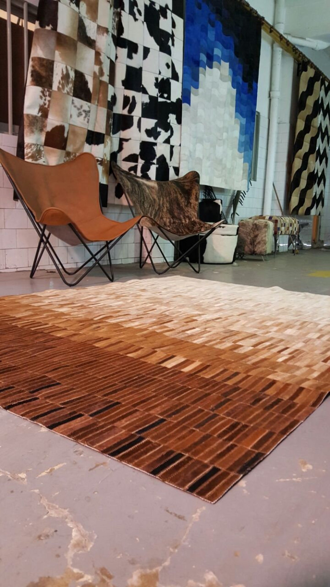Cowhide Patchwork Rug AMAZING 6' X 8' - Etsy