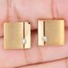 Vintage BIRKS 18K Yellow Gold Diamond Square Men Cufflinks - Etsy