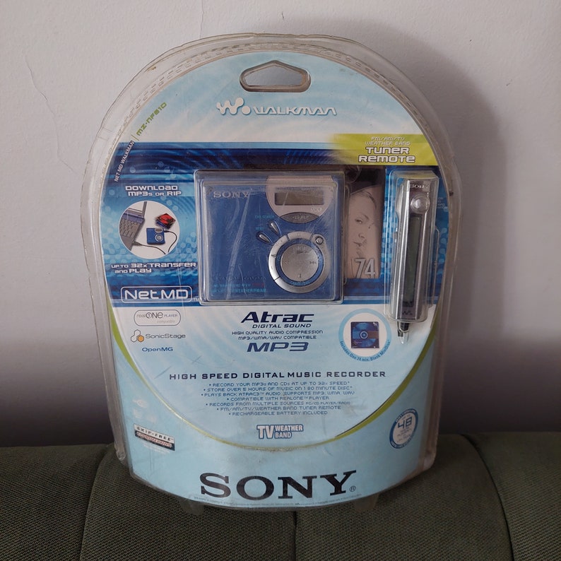 Must-have Vintage SONY Mini Disc Player - Perfect for Collectors - Etsy