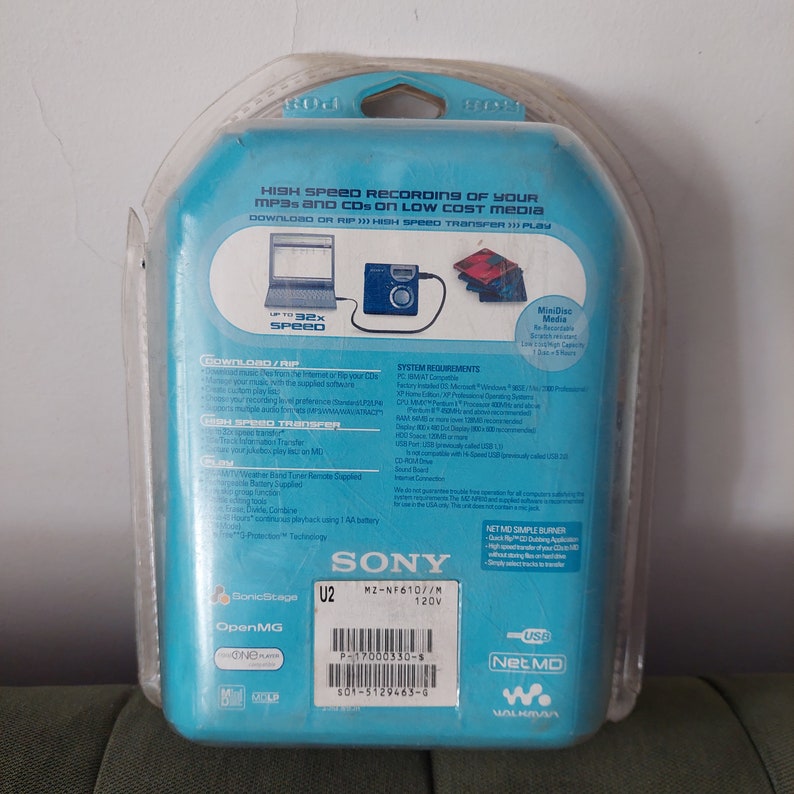 Must-have Vintage SONY Mini Disc Player - Perfect for Collectors - Etsy