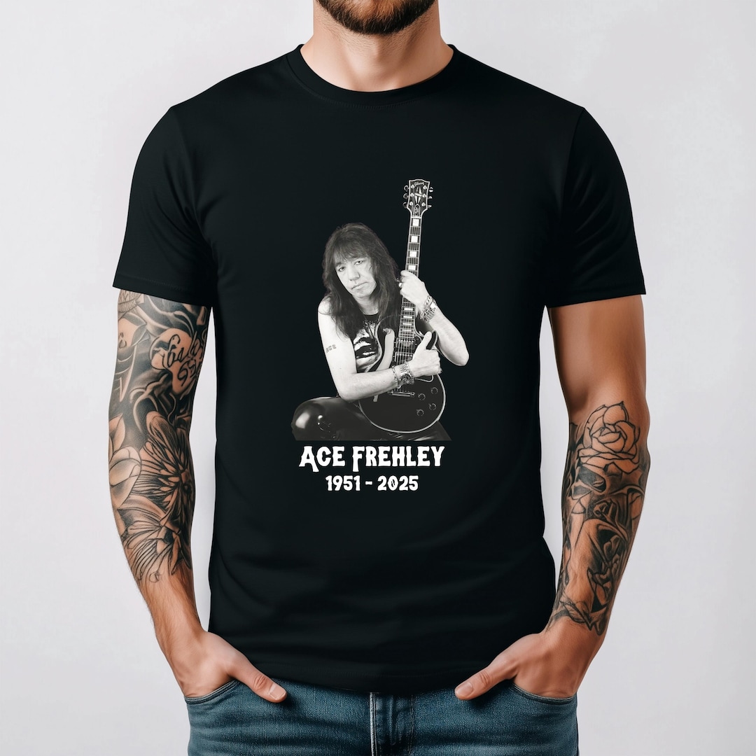 Ace Frehley Shirt, Rip Ace Frehley, Kiss Fan Merch, Guitar Player Tee ...