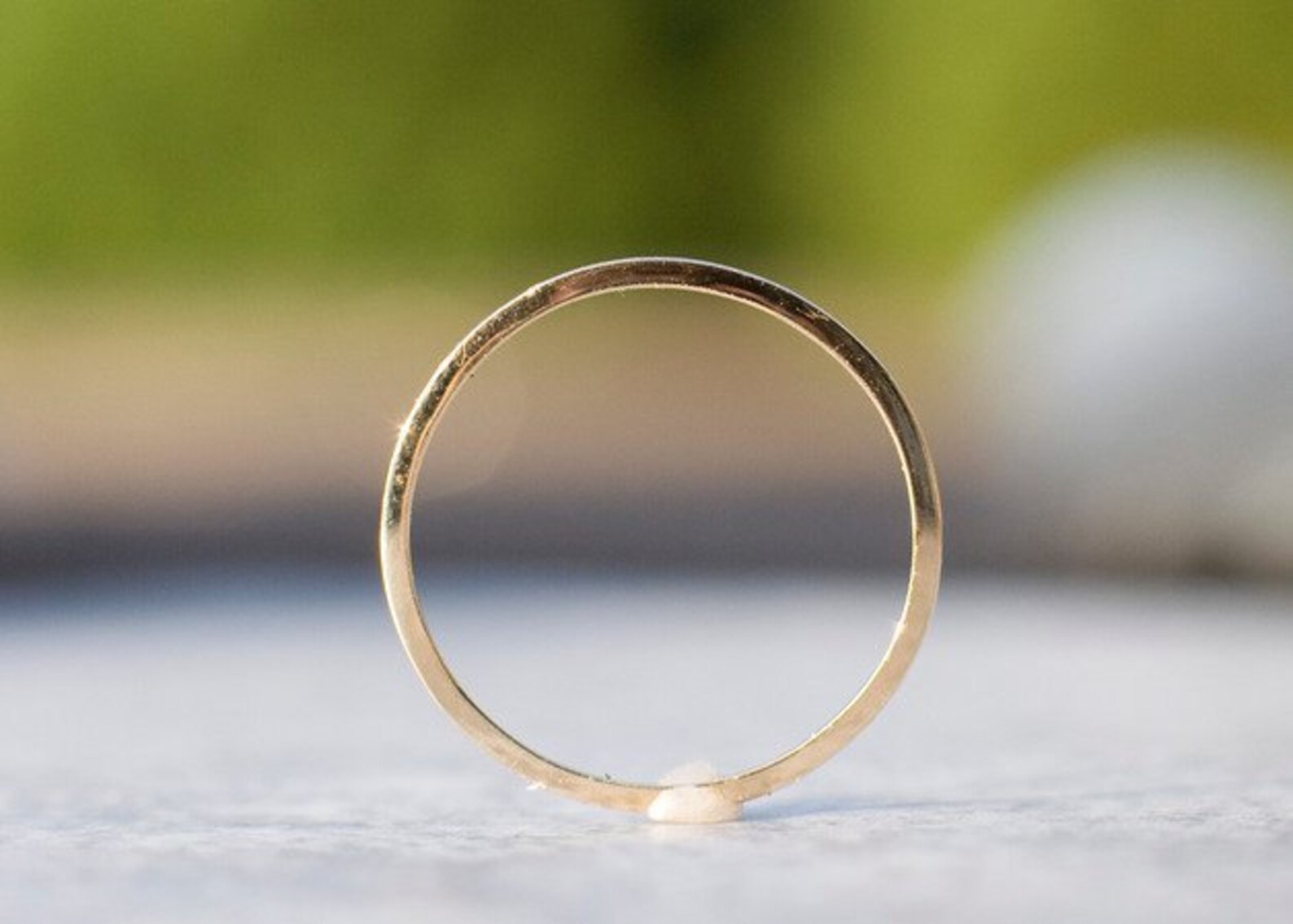 Delicate Wedding Ring For Woman Thin Gold Wedding Band For | Etsy