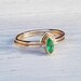 Emerald Engagement Ring Set Emerald Wedding Ring Set - Etsy