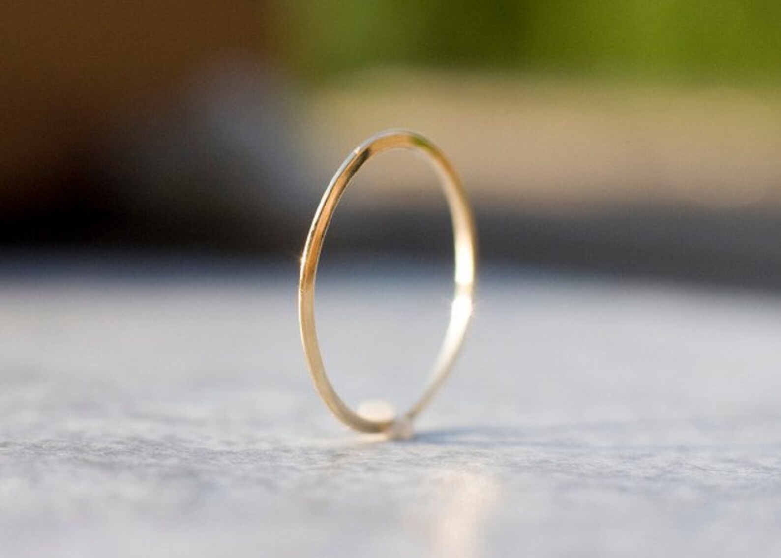 Delicate Wedding Ring For Woman Thin Gold Wedding Band For | Etsy