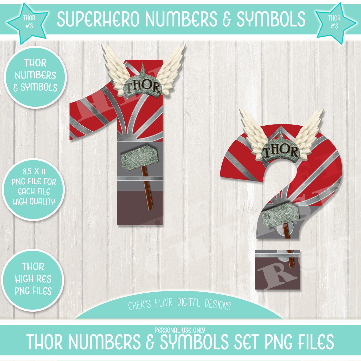 SUPERHERO THOR ALPHABET Superhero Alphabet Letters A | Etsy