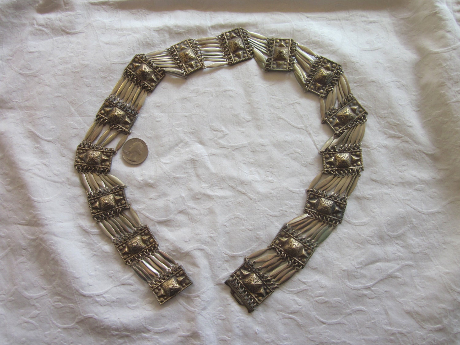 Vintage Mexican Alpaca Silver Belt - Etsy