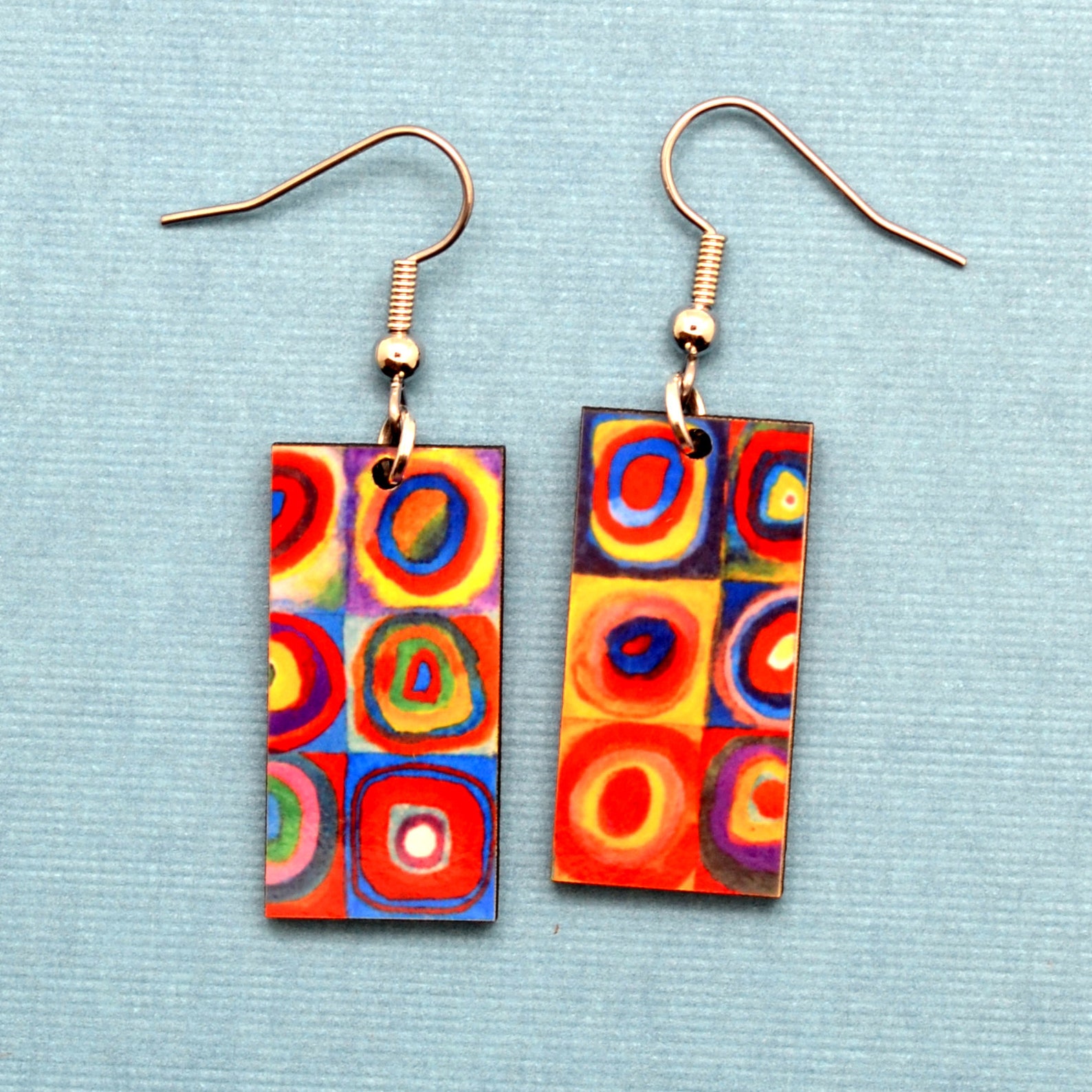 Kandinsky Earrings Famous Painting concentric - Etsy