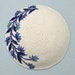 Cream & Blue Flower Kippot, Sapphire Blue Floral Womens Beaded Kippa ...