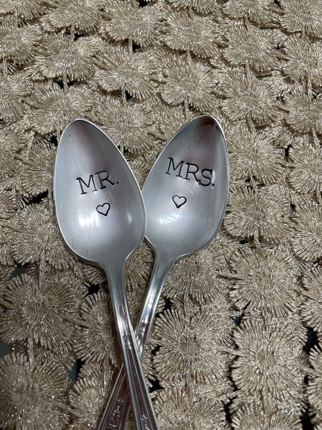 Mrs and Mr Teaspoons - Wedding Cake - Wedding Gift - Couples Gift Idea ...