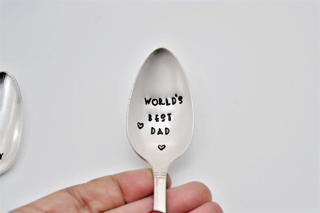 World's Best Dad , Cereal Spoon, Coffee, Ice Cream, Teaspoon, Gift for ...