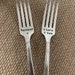 I Love You Forever Forks Wedding Anniversary Gift Couples Gift Idea ...