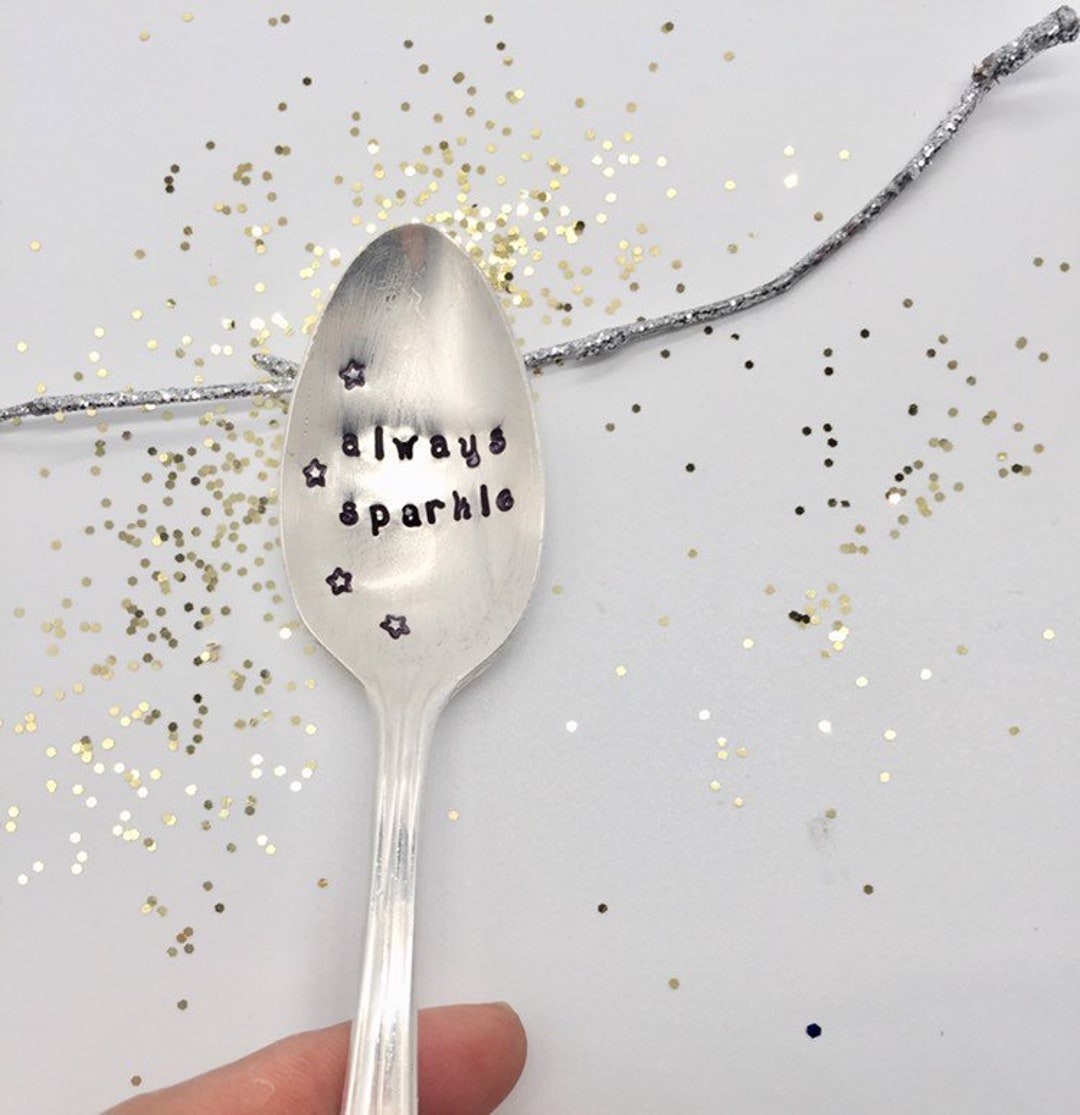 Hand Stamped Vintage Silverplated Spoon – Always Sparkle ...