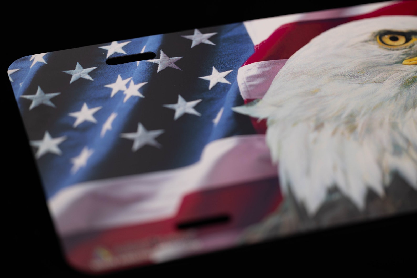 3160-”patriotic Power”-american Flag and Bald Eagle Decorative License ...
