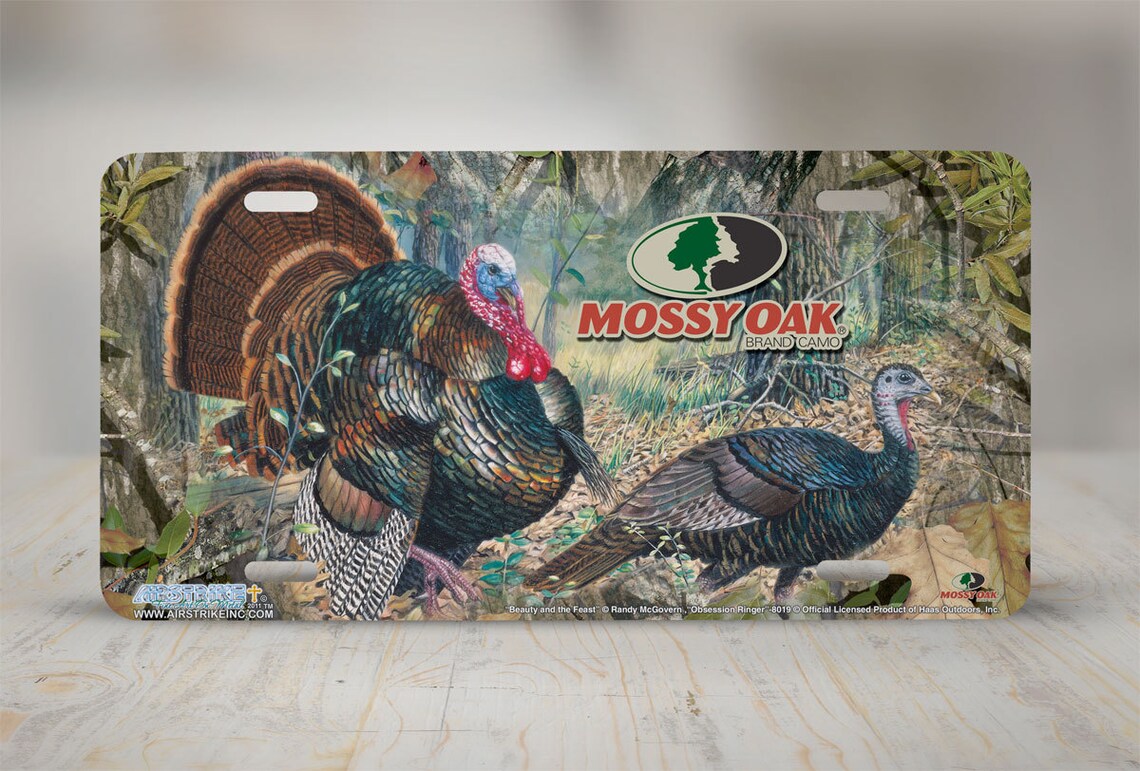 Mossy Oak Turkey Camo License Plate Turkey Camo Car Tag | Etsy