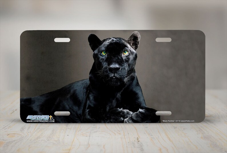 Black Panther License Plate Black Panther Car Tag Black - Etsy