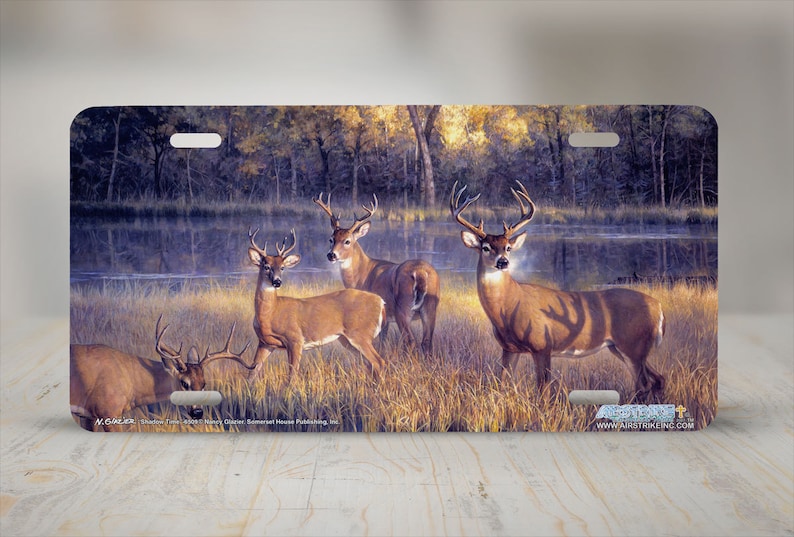 Deer Hunting License Plate Deer Hunter Car Tag Deer Hunting | Etsy