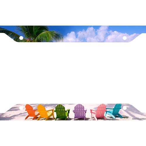 Beach Chairs License Plate - Etsy