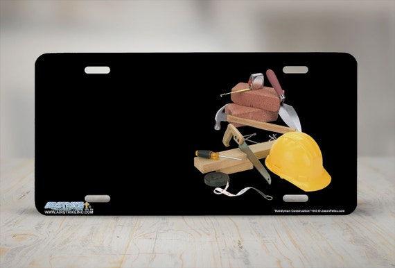 Construction License Plate