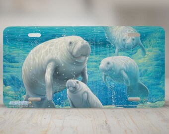 Manatee Front License Plate - Etsy