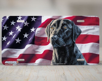 Black Lab License Plate - Etsy