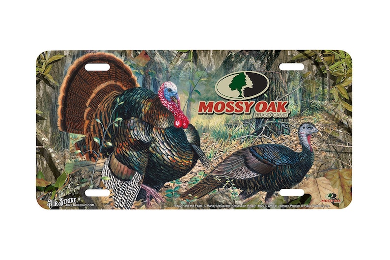Mossy Oak Turkey Camo License Plate, Turkey Camo Car Tag, Turkey Camo ...