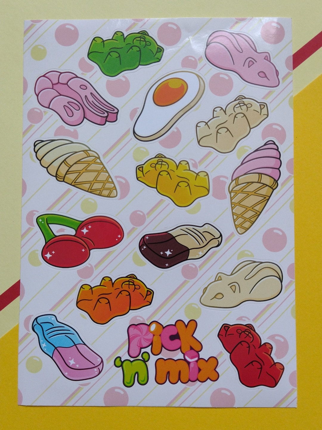 Pick N Mix Sticker Sheet - Etsy
