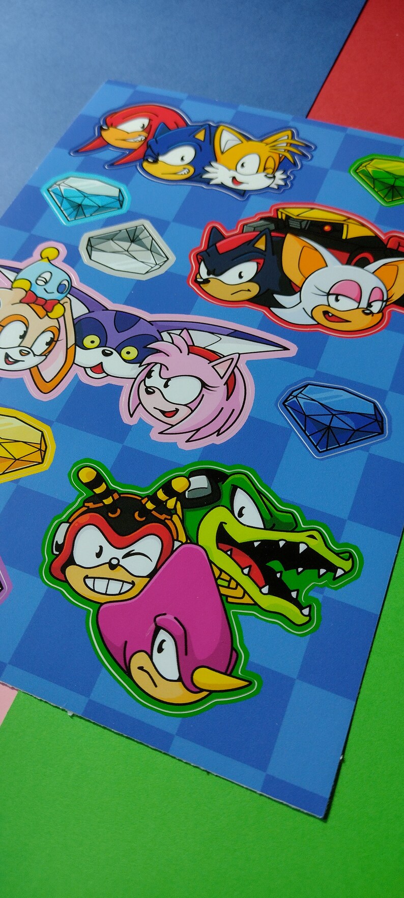 Sonic Heroes Team Stickers Fan Merch Unofficial - Etsy