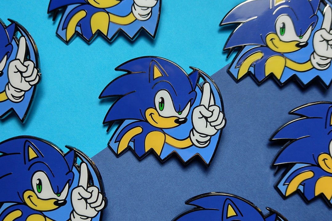 Blue Blur, Hard Enamel Pin, Fan Merch, Unofficial - Etsy
