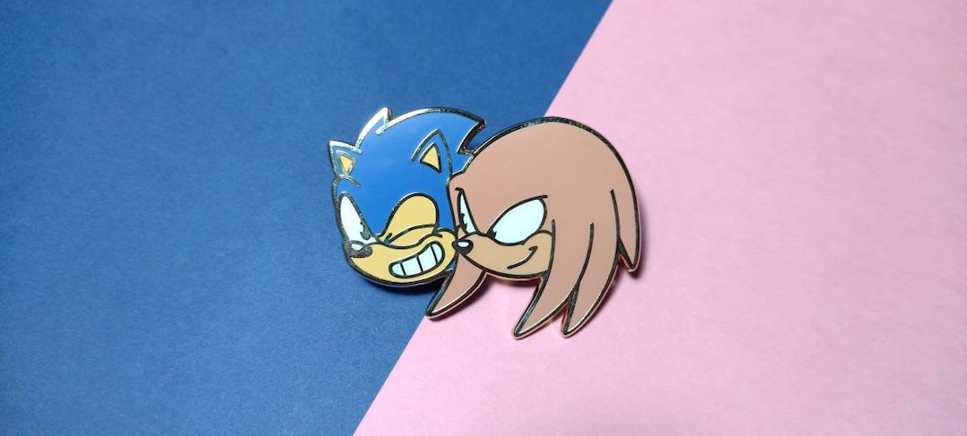 Sonic and Knux Defect, Hard Enamel Pin, Fan Merch, Unofficial - Etsy