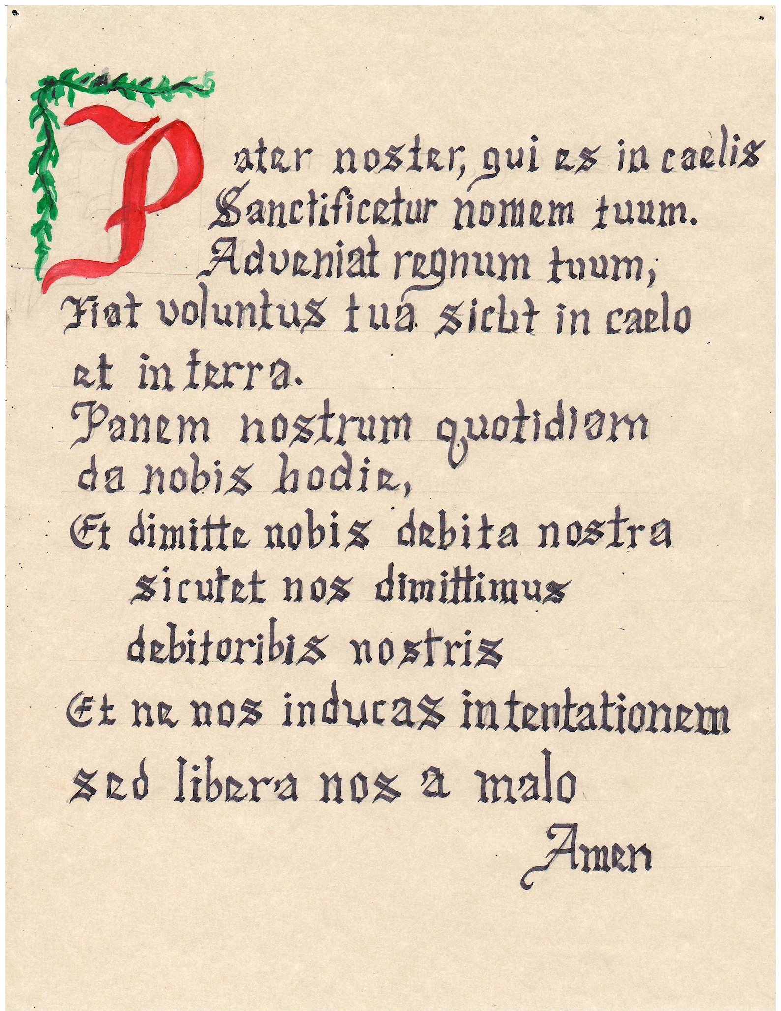 Pater Noster das Gebet des Herrn auf Latein - Etsy