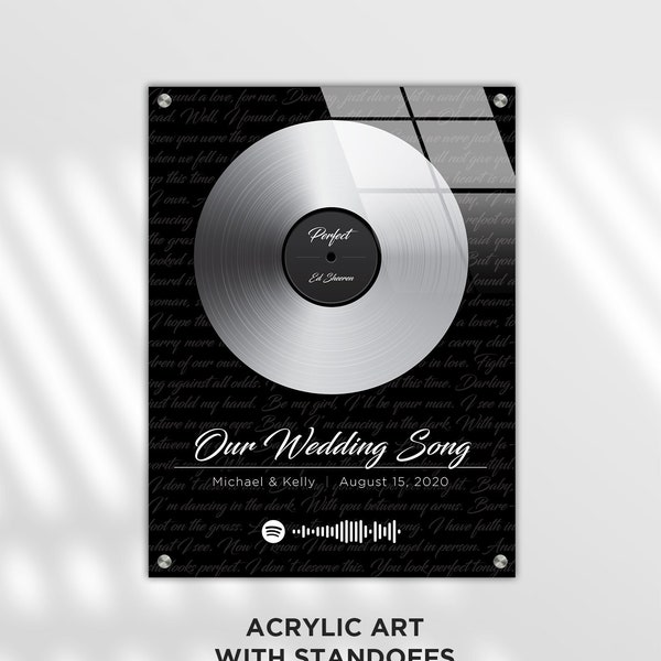 Acrylic Song Poster - Etsy