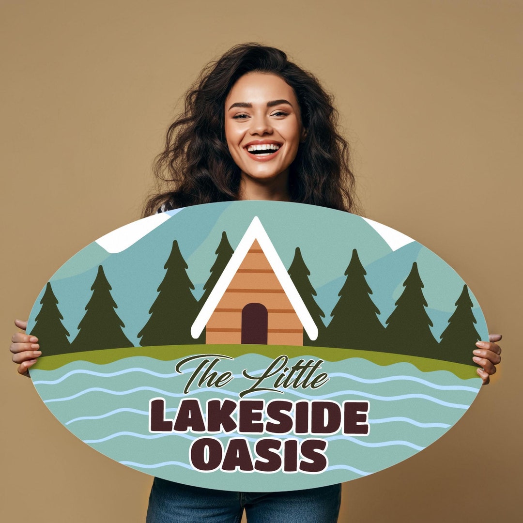 Custom Oval Weatherproof PVC or Metal Sign, Personalized, Your Logo ...