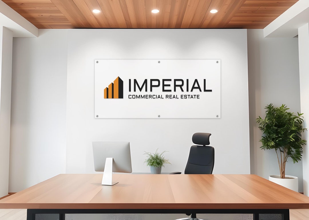 Custom Acrylic Business Logo Sign, Personalized Name Sign Logo Business ...