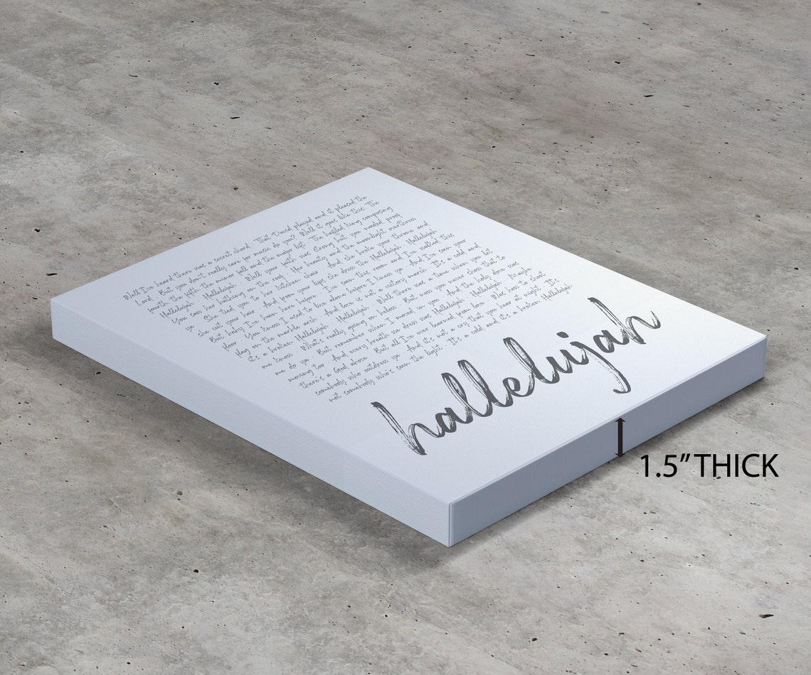Custom Song Lyrics Print on Canvas Your Song Lyrics Printed - Etsy