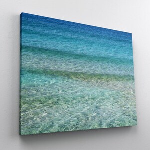 Large Canvas Art Print - Beach Water, Beautiful Abstract Art, Modern ...
