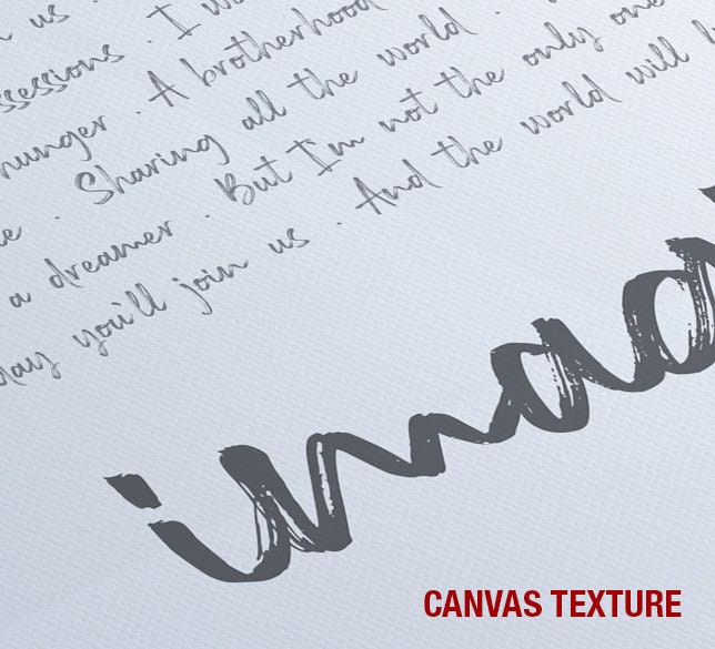 Imagine Lyrics Print, John Lennon Song Lyrics, Imagine There's No ...