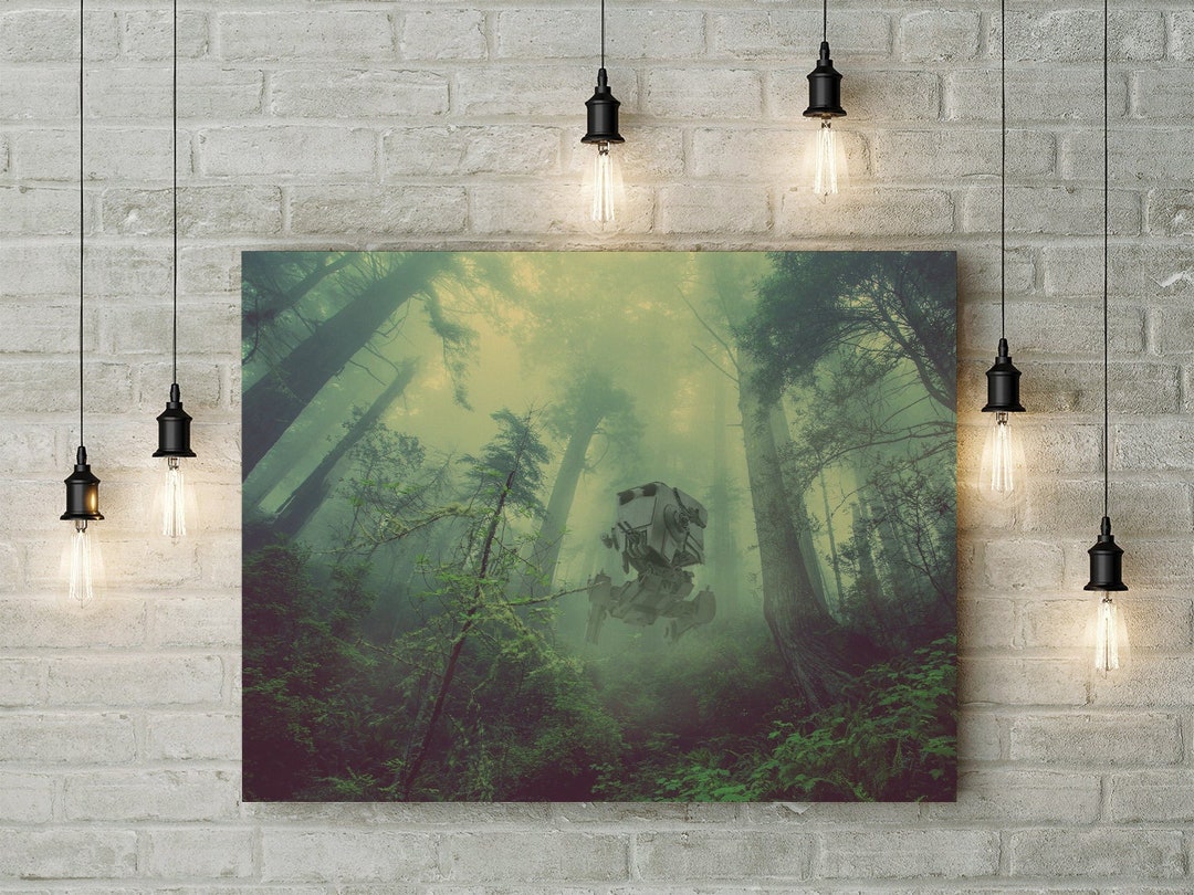 Endor Star Wars Art, Star Wars Poster, Wall Art, Return of the Jedi, At ...